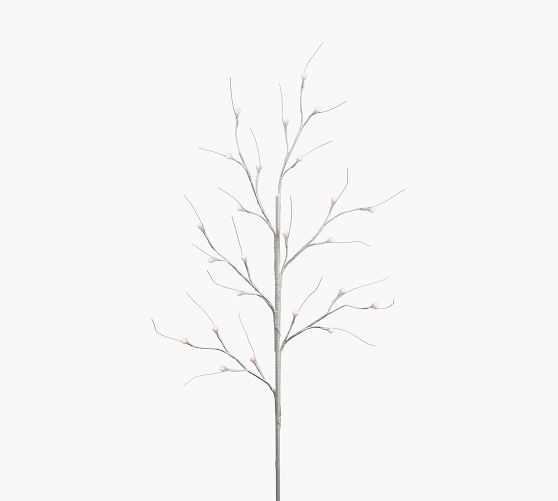 Lit Twig Branch With LED Lights - Set of 6 | Pottery Barn