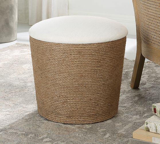 Woven ottoman stool store