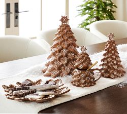 Gingerbread Snowflake Stoneware Platter | Pottery Barn