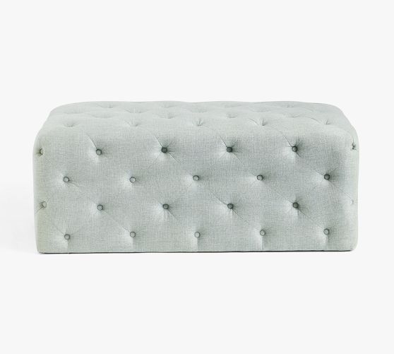 Pottery barn tufted bench store