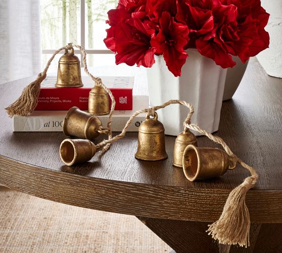 Golden Bell Garland - Festive Home Décor | Pottery Barn