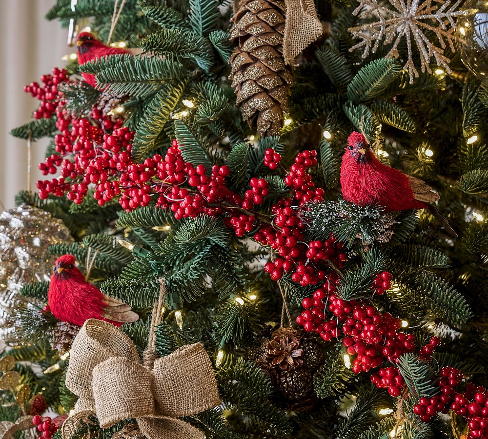 Lit Red Berry Garland | Pottery Barn