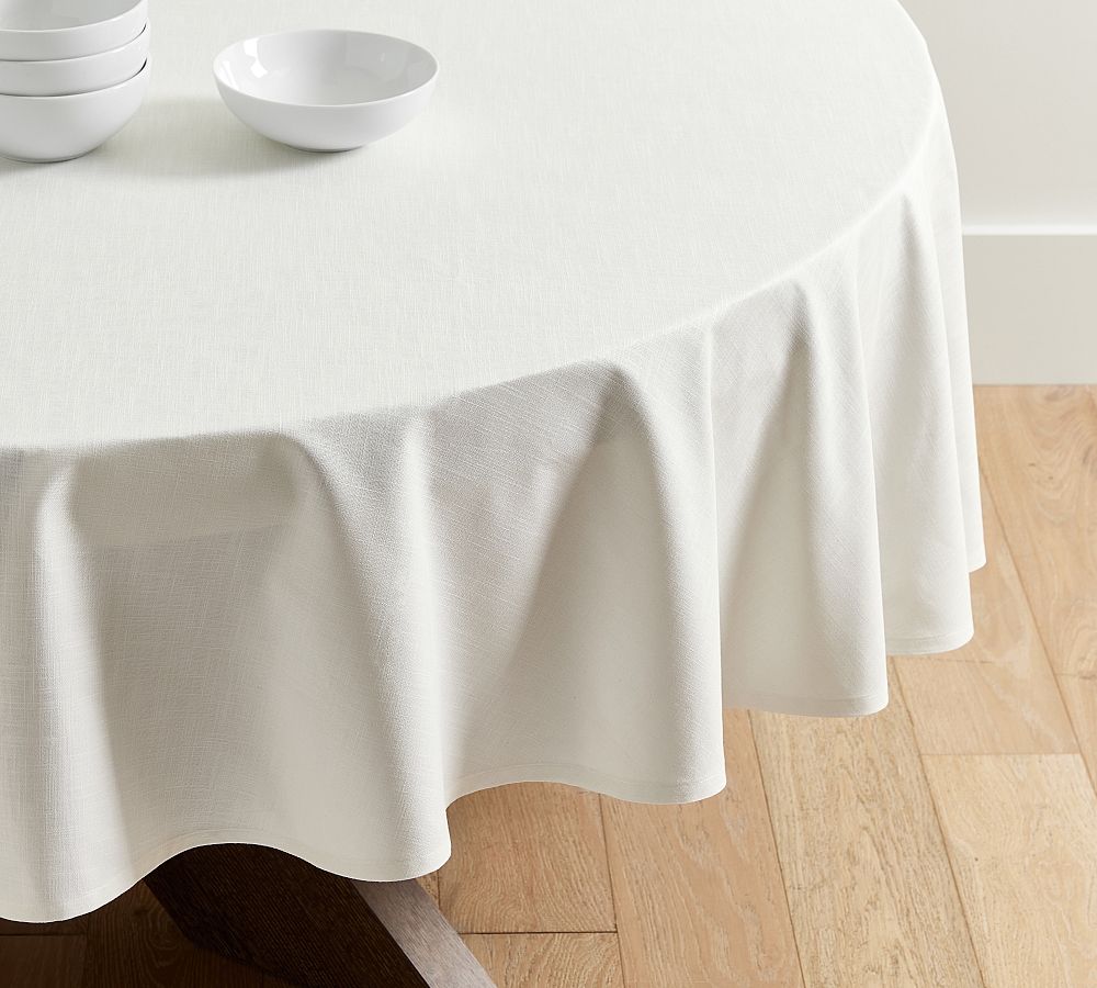 Caterer's Box Round Tablecloth | Pottery Barn
