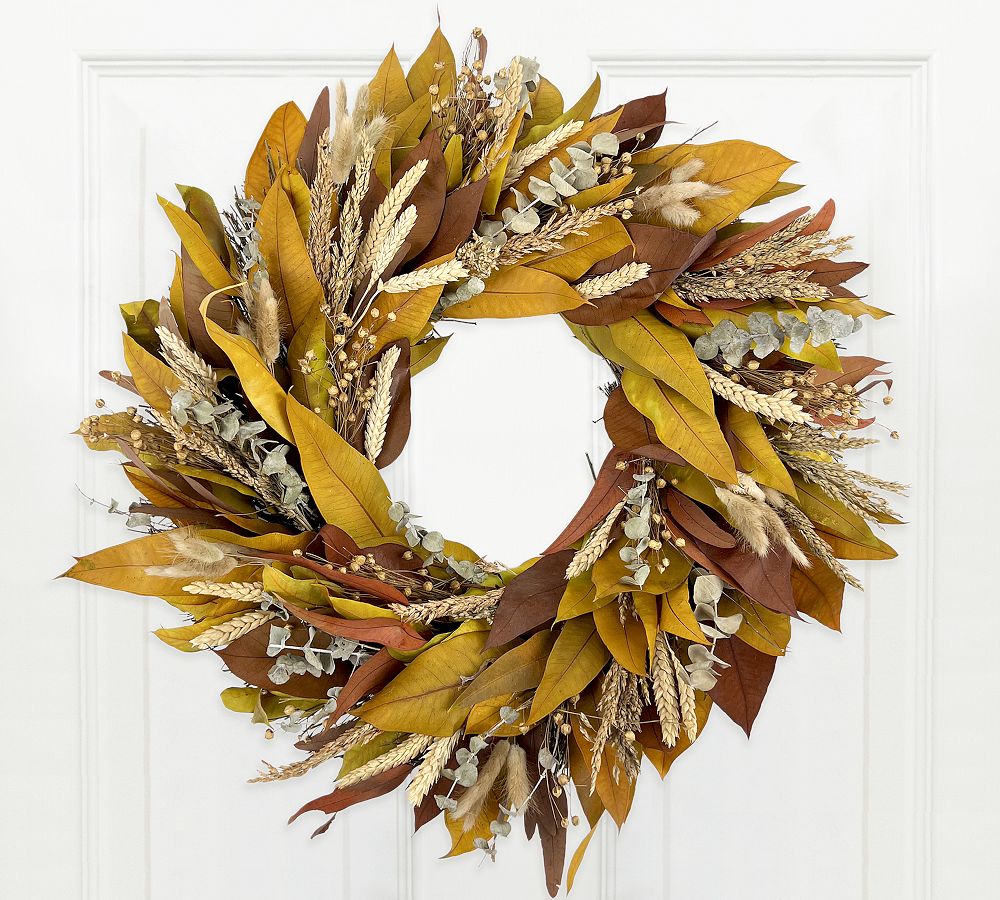 Dried Autumn Meadow Wreath | Pottery Barn