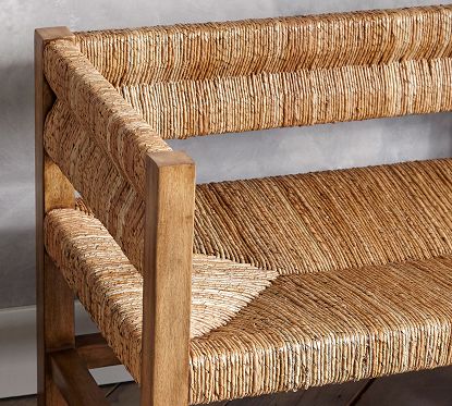 Malibu 64 Woven Bench Honey