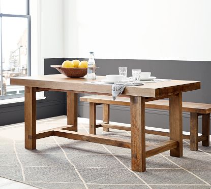 Pottery barn dining table extending store