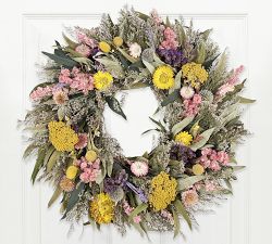 Dried Sunshine Splendor Wreath | Pottery Barn