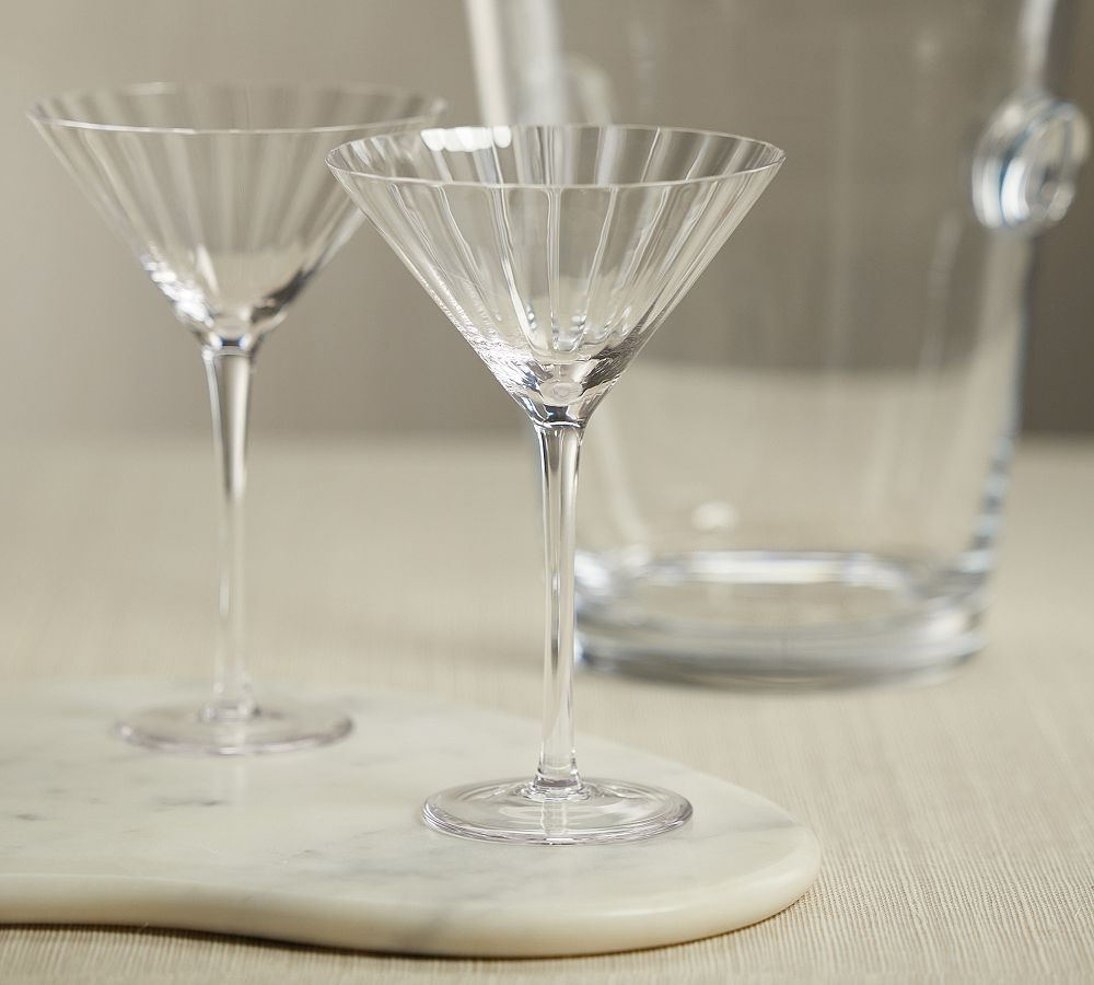 Morgan Optic Handcrafted Cocktail Glasses | Pottery Barn