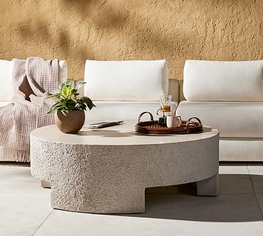 Circle stone coffee table store