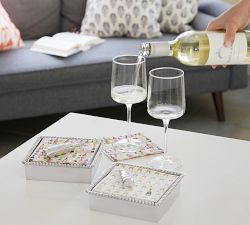 Mariposa Fine Line Wine Glasses, Set of 4 | Pottery Barn