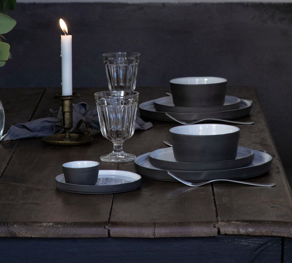 Artisanal Recycled Stoneware 16-Piece Dinnerware Set | Pottery Barn