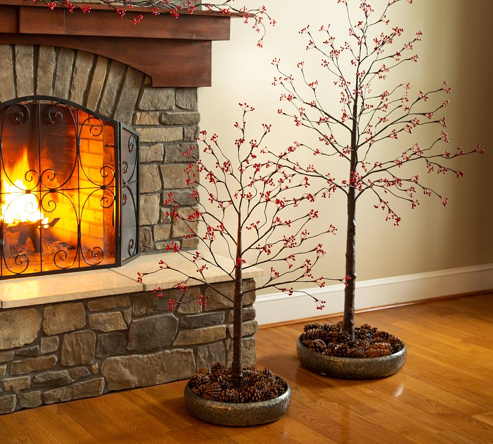 Pre-Lit Berry Holiday Tree | Pottery Barn