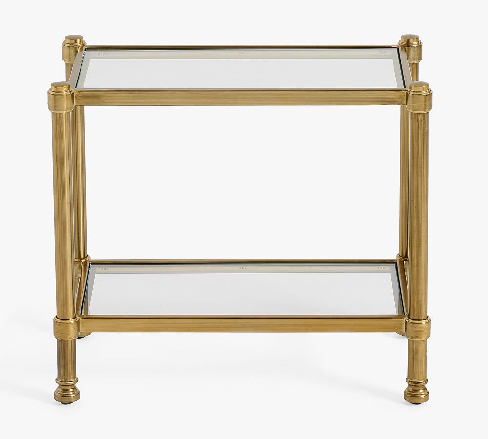 Everson Rectangular Glass Side Table - Stylish & Elegant | Pottery Barn