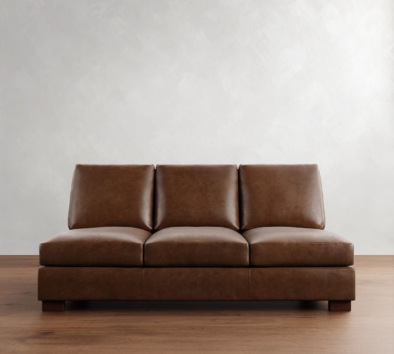 Build Your Own Turner Square Arm Deep Seat Leather Sectional
