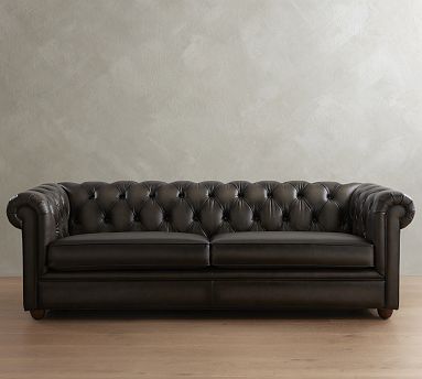 Modern leather tufted sofa store