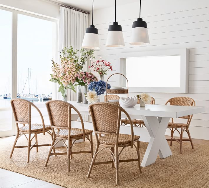 Parisian Woven Dining Chair Elegant Dining Experience Pottery Barn