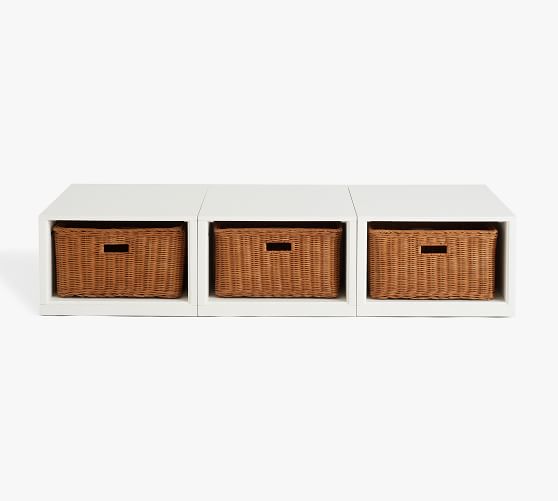 Stratton Storage Platform Daybed with Baskets Pottery Barn