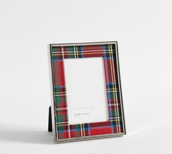 Stowe Plaid Frame | Pottery Barn