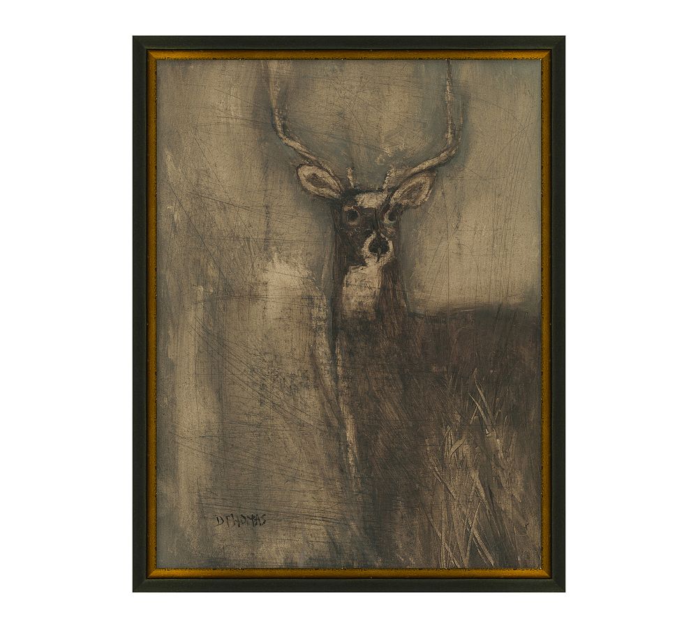 Stag Standing Framed Print | Pottery Barn