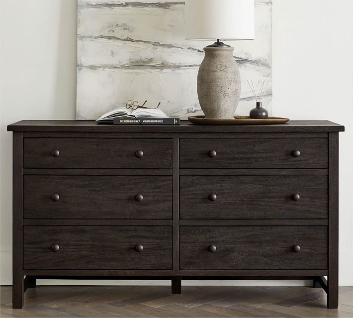 Farmhouse 6 Drawer Dresser 66 Pottery Barn