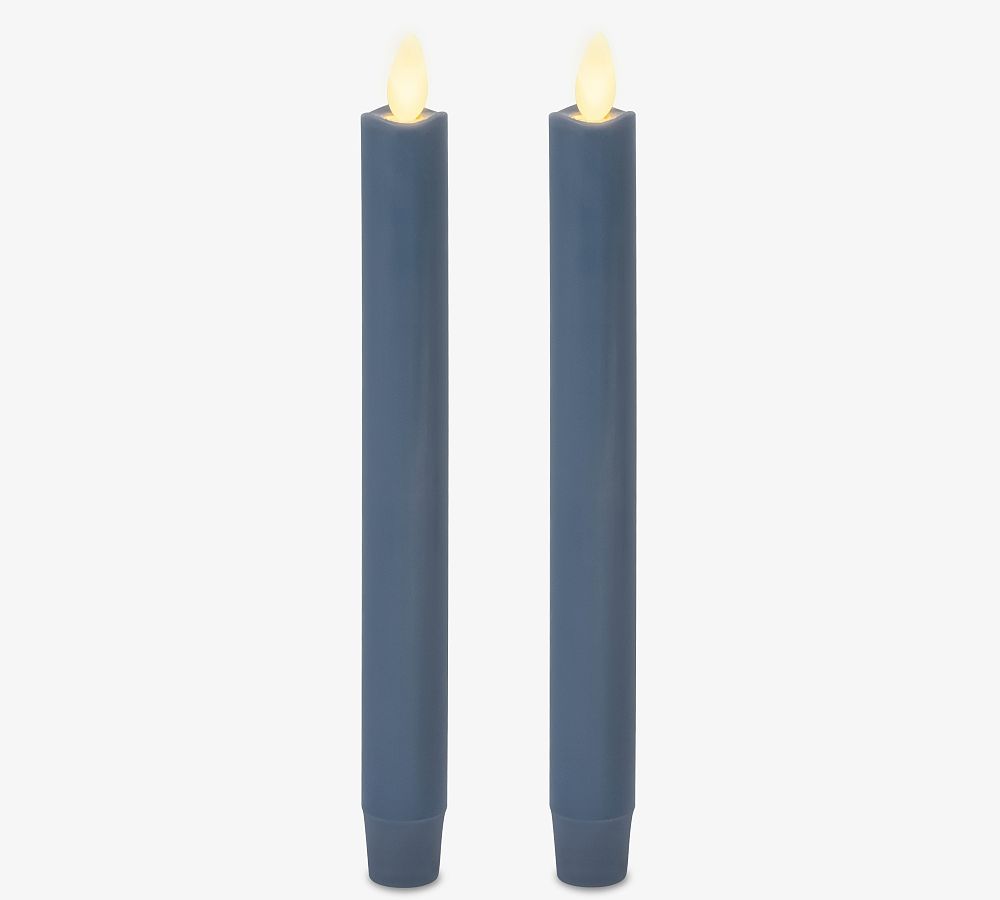 Premium Flickering Flameless Wax Taper Candle | Pottery Barn