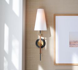 Harrison Leather Wrapped Sconce (24") | Pottery Barn