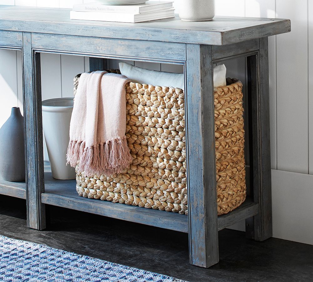 Beachcomber Console Storage Basket | Pottery Barn