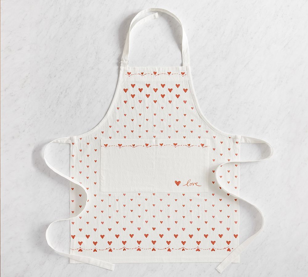 Painted Hearts Apron | Pottery Barn