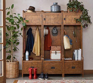 Wade 3 Piece Hall Tree Set for Your Entryway Pottery Barn