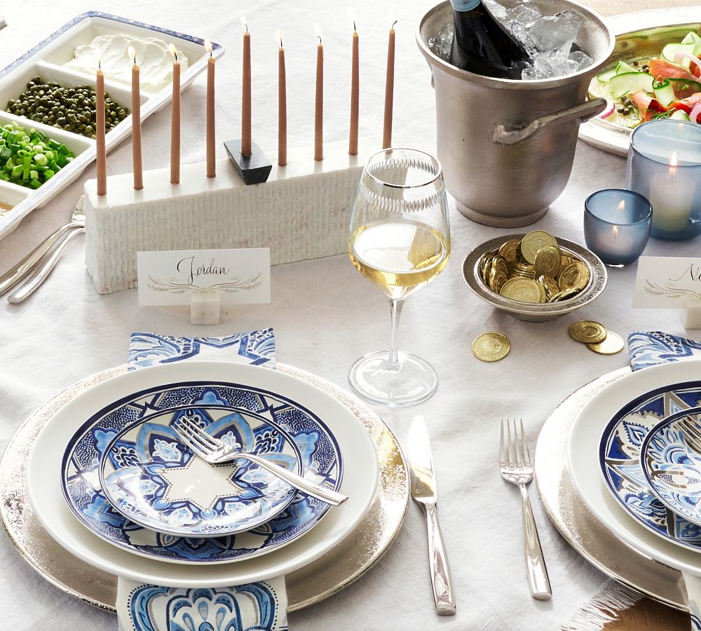 Hanukkah Table Decor - Elegant & Timeless | Pottery Barn