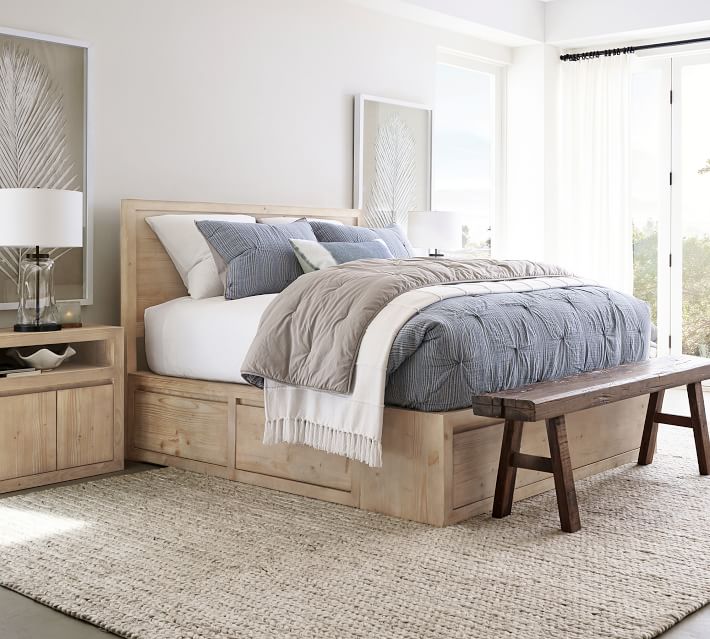 Rustic end of bed bench store