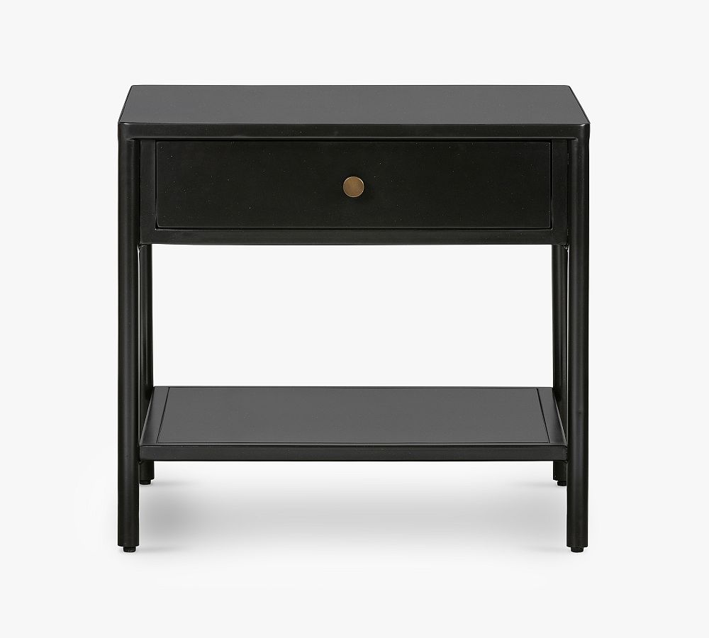 Harmon Rectangular Metal End Table (20") | Pottery Barn