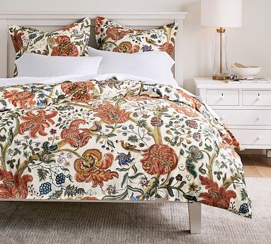 Open Box Eleanor Palempore Percale Duvet Cover Pottery Barn