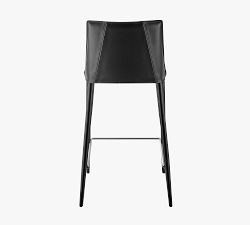 Hillside Leather Counter Stool | Pottery Barn