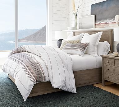 Pottery barn platform bed with drawers store
