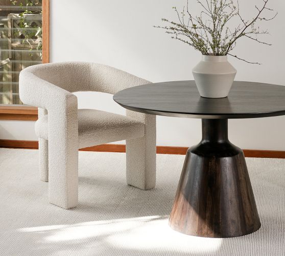 Bent Round Pedestal Dining Table (46") | Pottery Barn