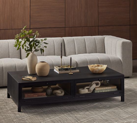 Bryer Rectangular Coffee Table (68.5") | Pottery Barn