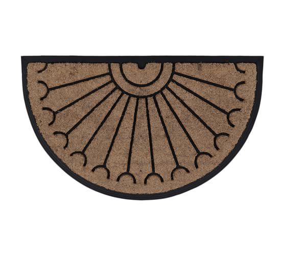 Half Round Sunburst Doormat | Pottery Barn