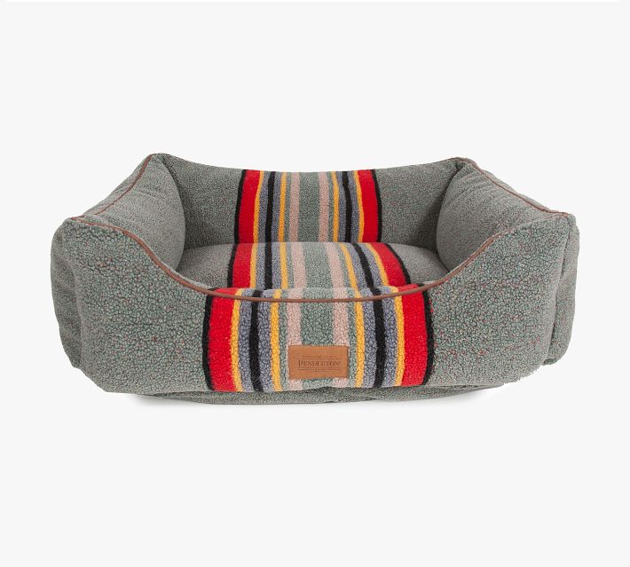 Pendleton Heather Green Kuddler Pet Bed X Large Pottery Barn