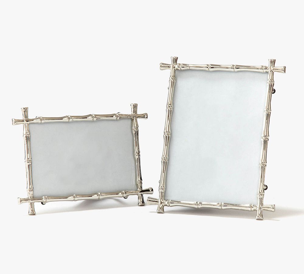 Silver Bamboo Frames - Set of 2 | Pottery Barn