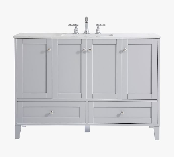 Gray Moro Single Sink Vanity 48 Pottery Barn