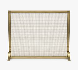 Hurley Fireplace Single Panel Screen | Pottery Barn