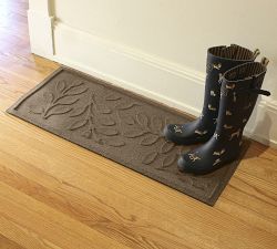 Waterhog Lawson Outdoor Leaf Boot Tray Mat | Pottery Barn