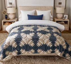 Aubrey Velvet Patchwork Quilt | Pottery Barn