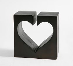 Heart Bookend | Pottery Barn