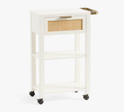 Westly Cane Rolling Cart | Pottery Barn
