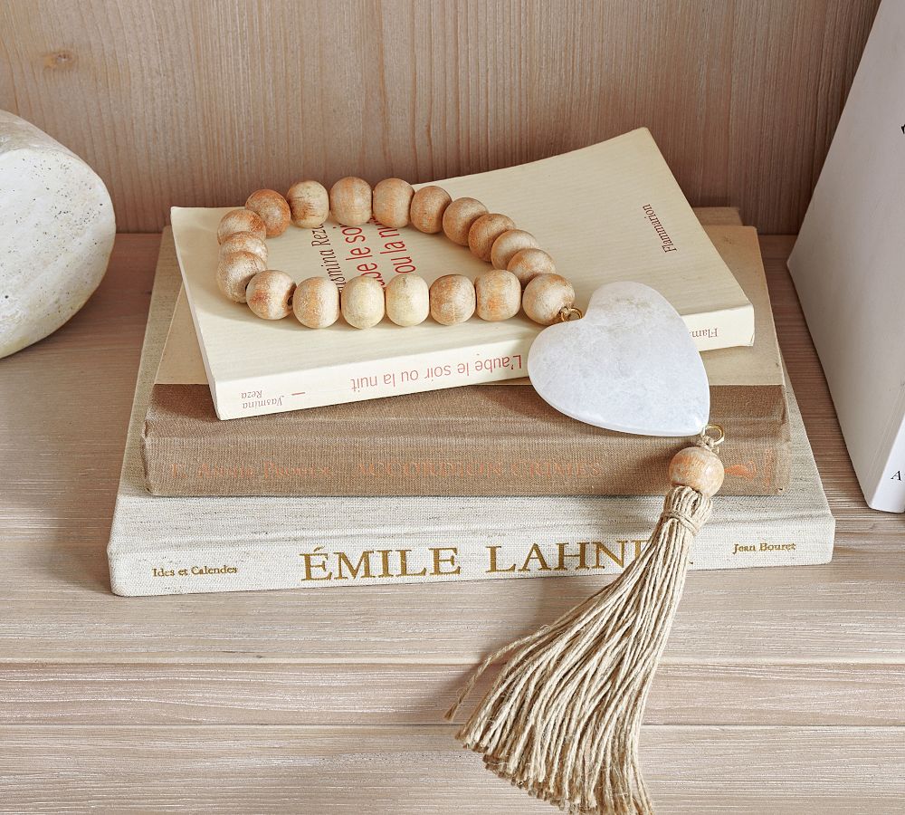 Artisan Handcrafted Beaded Rope with Heart | Pottery Barn