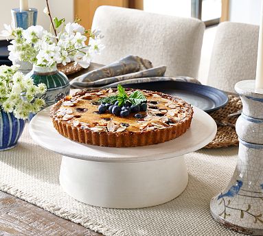 Larkin Stoneware Cake Stand | Pottery Barn