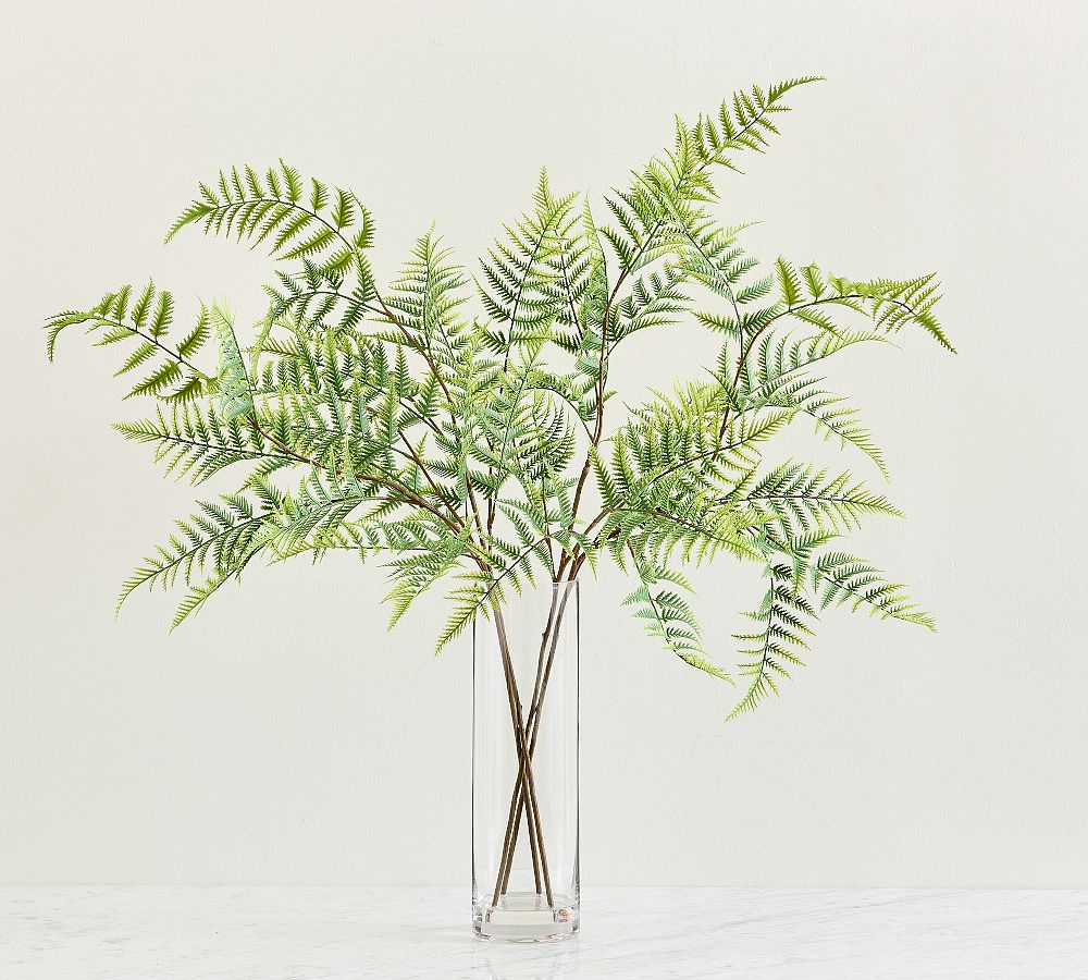 Faux Glass Composed Fern - Elegant Home Decor | Pottery Barn