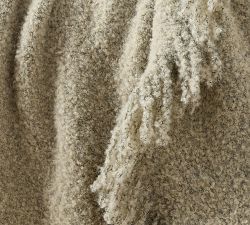 Boucle Knit Throw | Pottery Barn